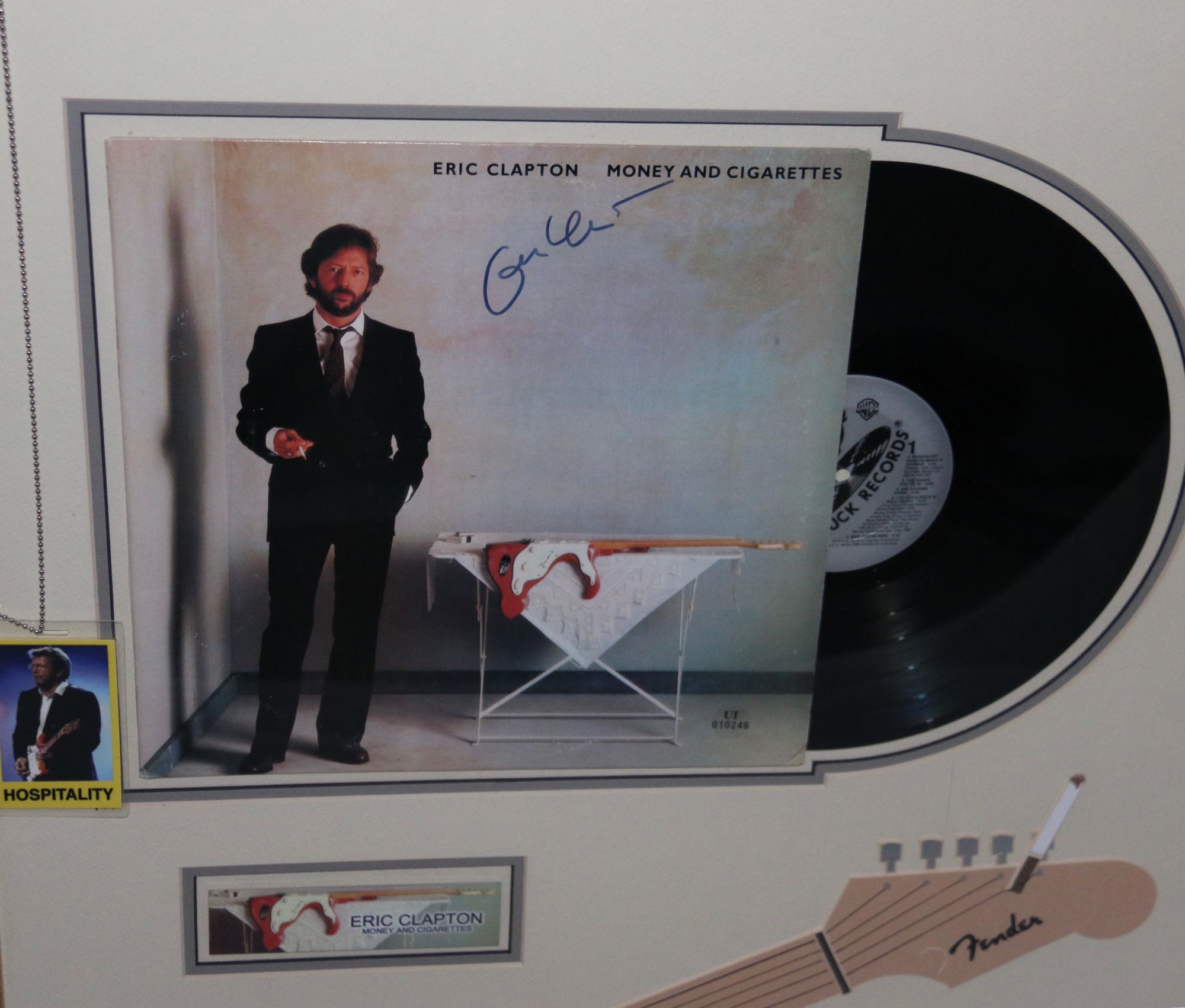 Eric Clapton Signed Album Cover And original Vinyl Disc Montage "Money ...